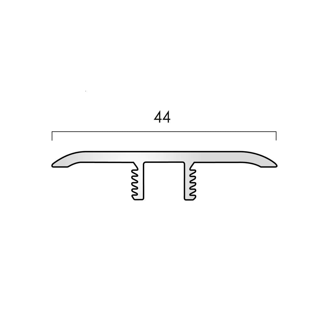 Kliks Twin Top - Aluminium | CAT Flooring Accessories