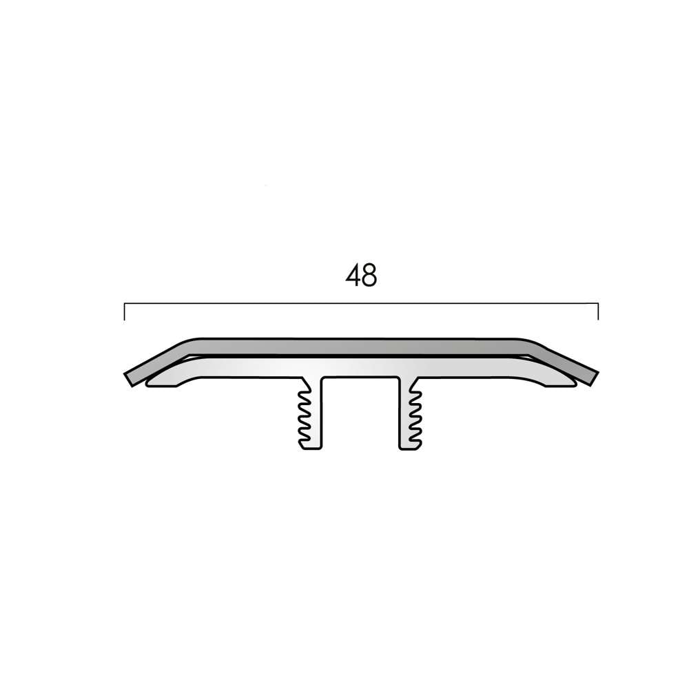 Kliks Twin Top - Stainless Steel | CAT Flooring Accessories