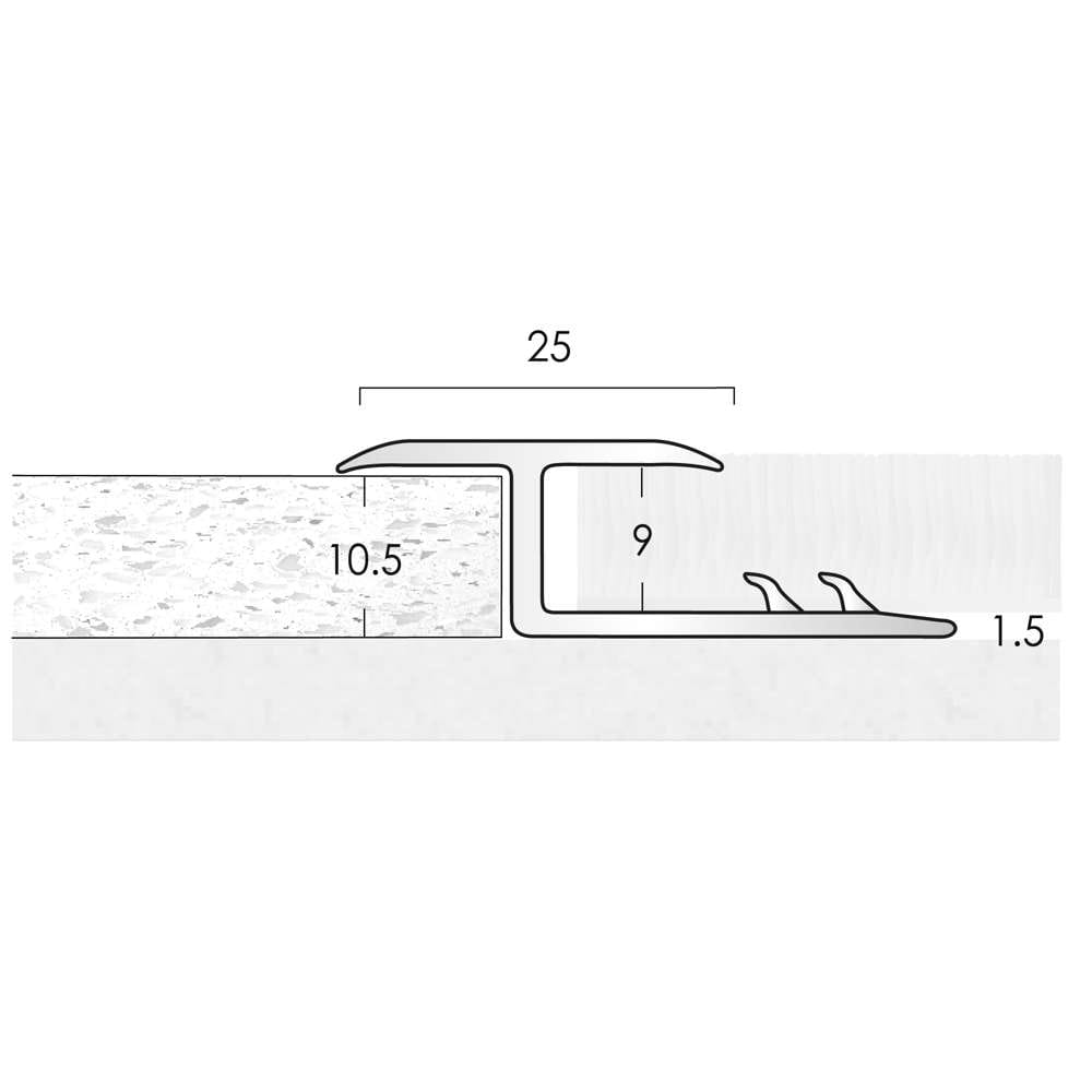 Feline A/10 DHC - Aluminium | CAT Flooring Accessories