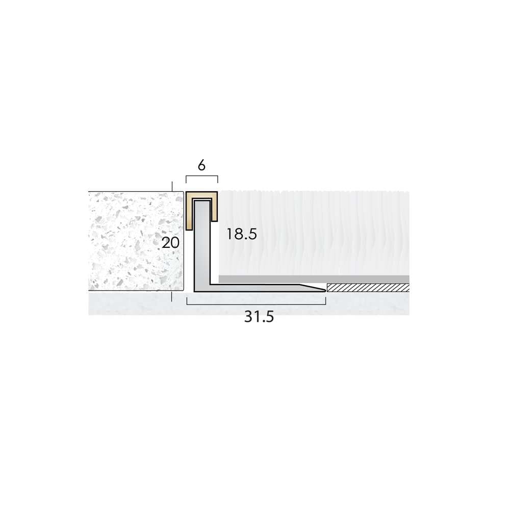 B620 - Brass | CAT Flooring Accessories